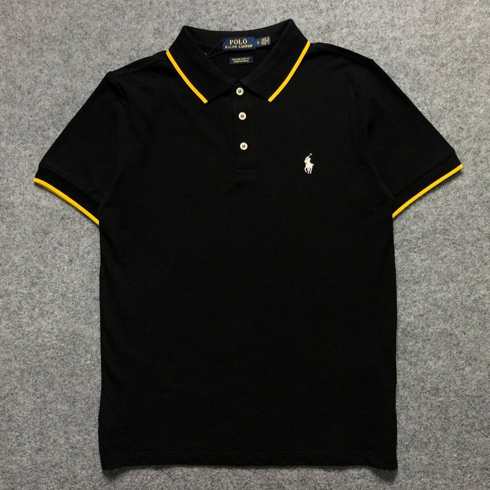 Ralph Lauren Yellow Cuff Embroidered Polo Shirt - Gem